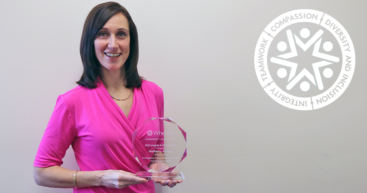 Wheeler Presents First Staff Award for Integrity and Ethics